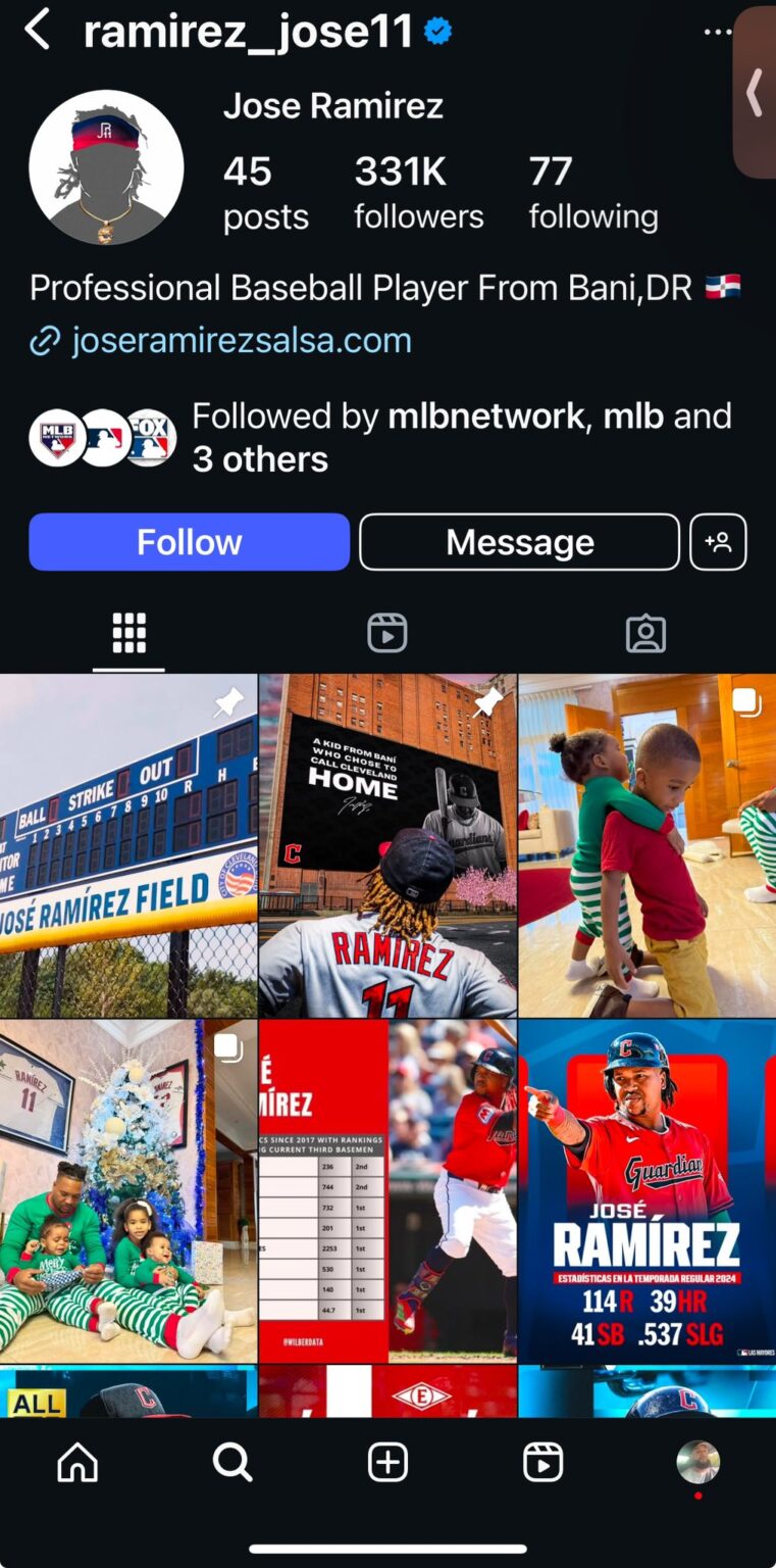 Superstar José Ramírez Removes Guardians From IG Profile, Sparking ...